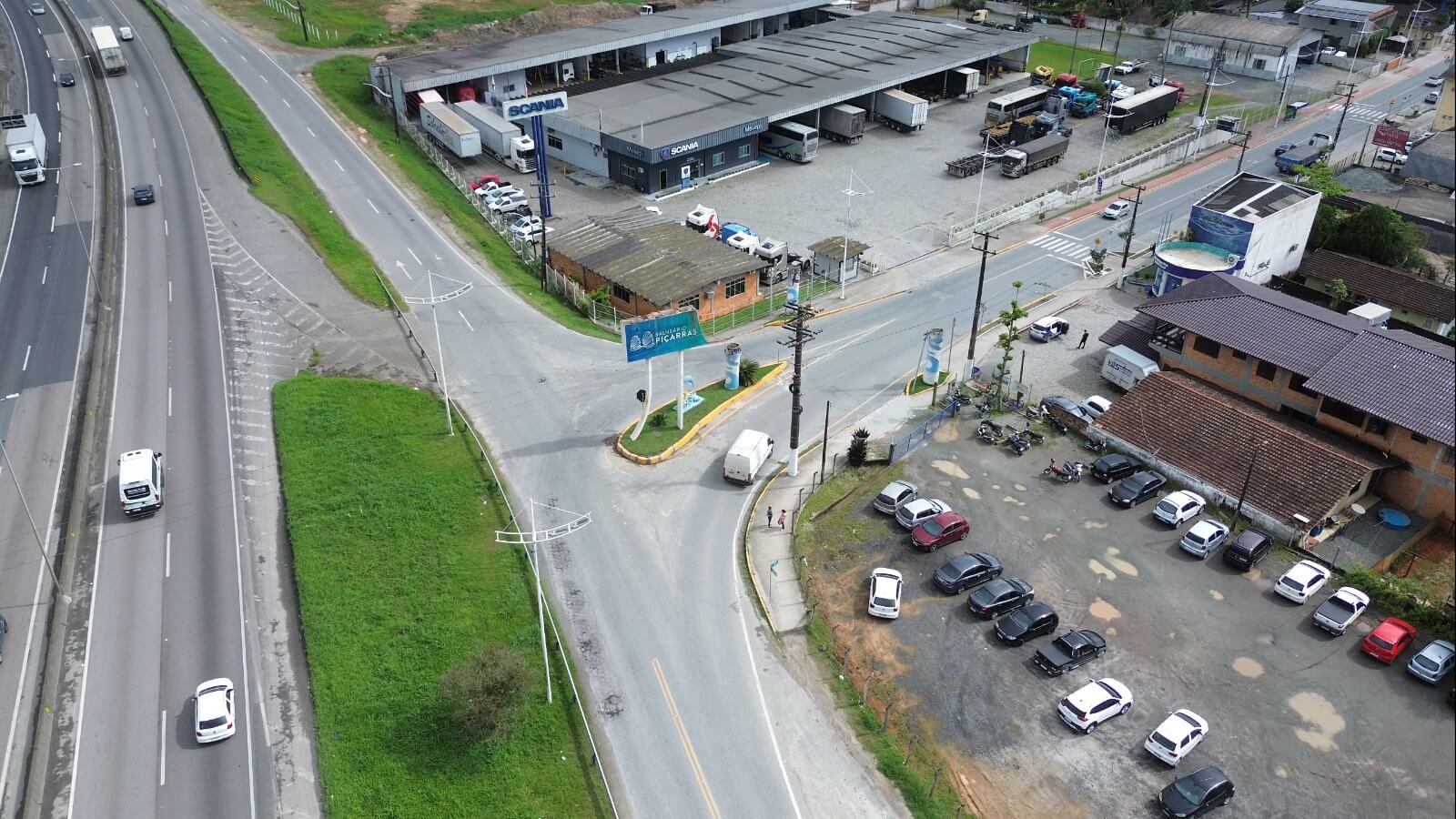 Balneário Piçarras: desvio de trânsito para obra do Portal Turístico na ...